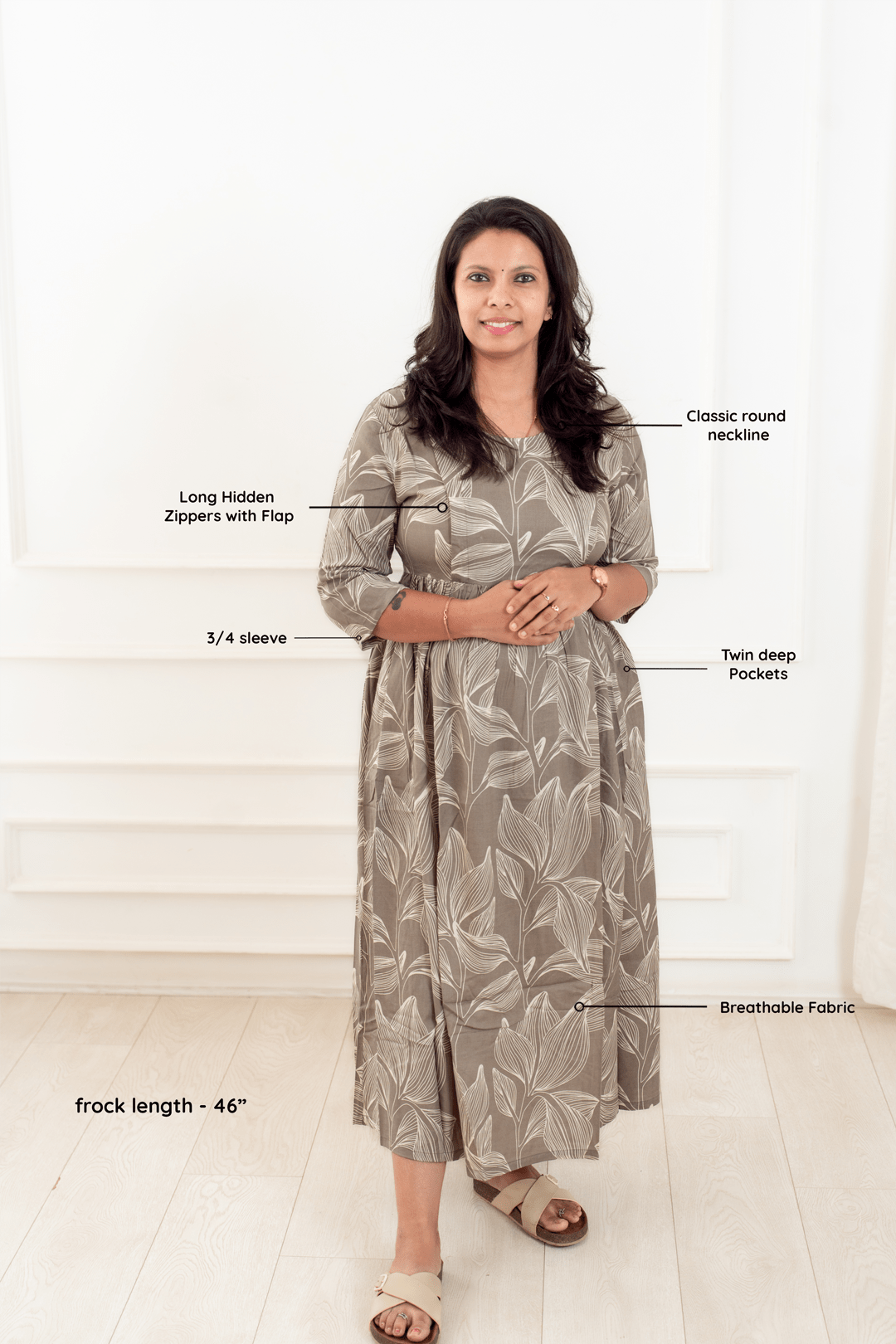 Pebble Comfort Feeding Dress - Putchi – Madrascart
